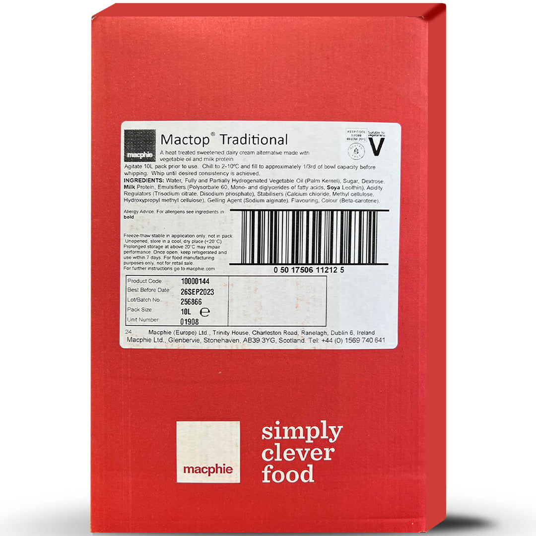 Mactop Traditional Whipping Cream 10 lt – Excel Flour